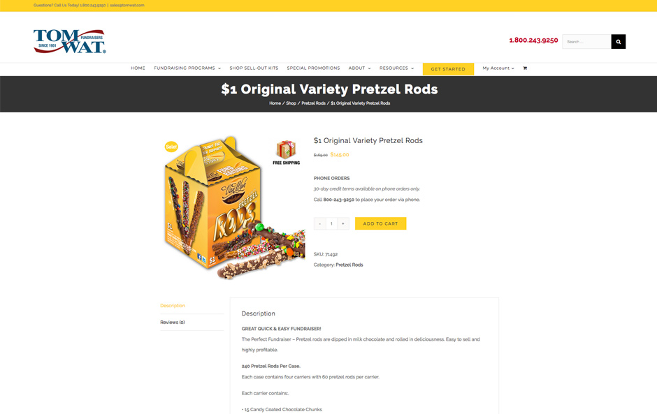 Tom-Wat Fundraising Website | Adair Design